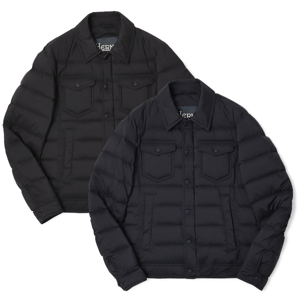 ヘルノ / HERNO / Gジャン型 ダウン ジャケット / 撥水 ナイロン / LEGEND / PI011ULE-19288 【9200.ネイビー/9300.ブラック ...